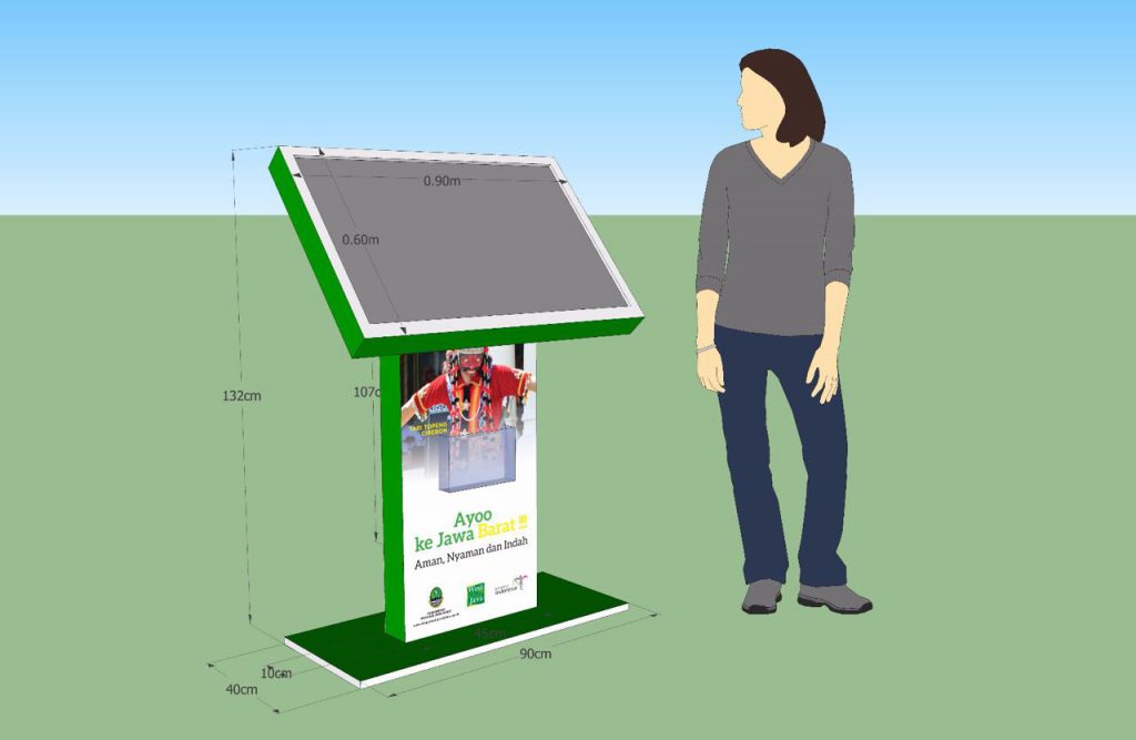 Anjungan Informasi KiosK 43 inch Touchscreen