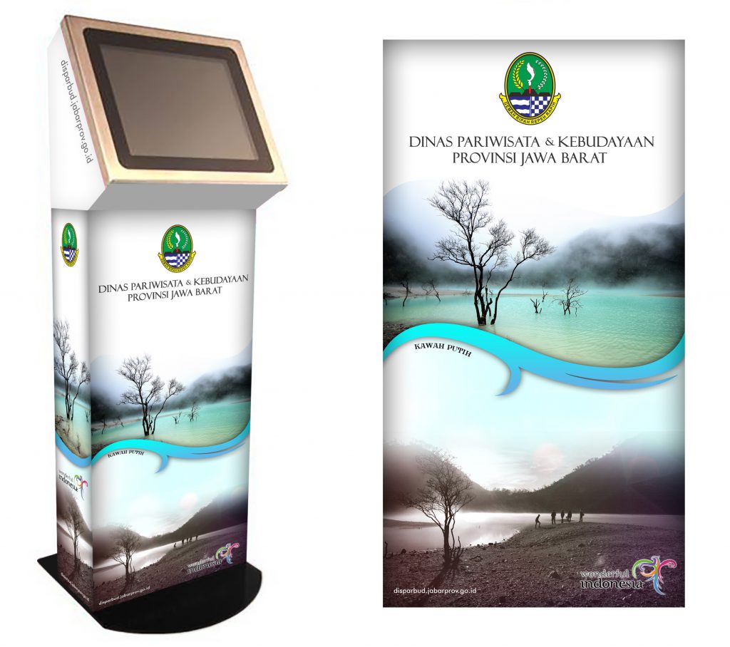Anjungan Informasi KiosK 19 inch Non-Touchscreen murah